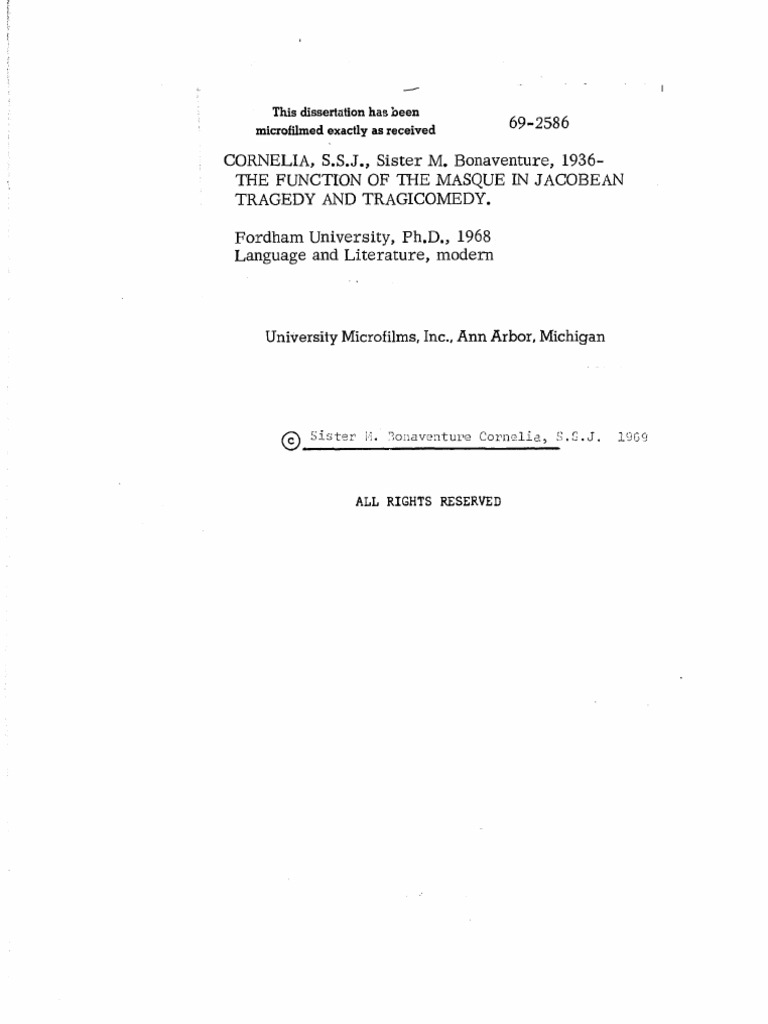 University Microfilms, Inc., Ann Arbor, Michigan: This Dissertation Has ...