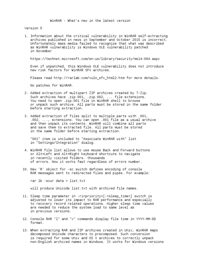 WhatsNew v3.454867879898 | PDF | Zip (File Format) | Computer File