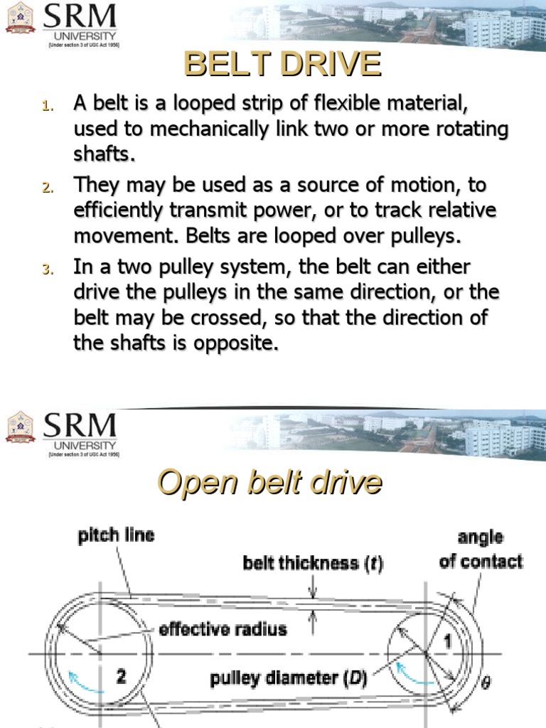 Belt Drive | PDF | Belt (Mechanical) | Vehicles