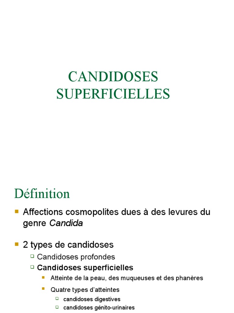 Candidoses Superficielles | PDF | Candidose | Candida