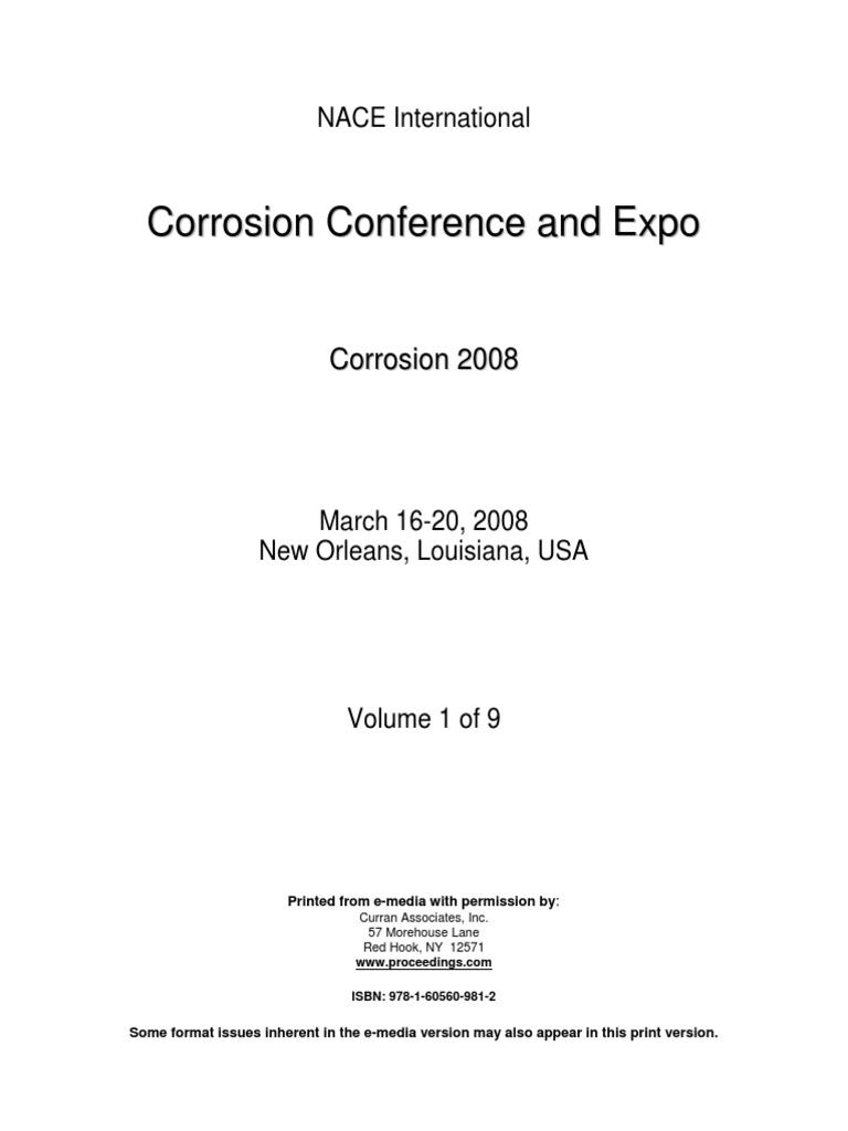 Corrosion Conference and Expo | PDF | Corrosion | Stainless Steel