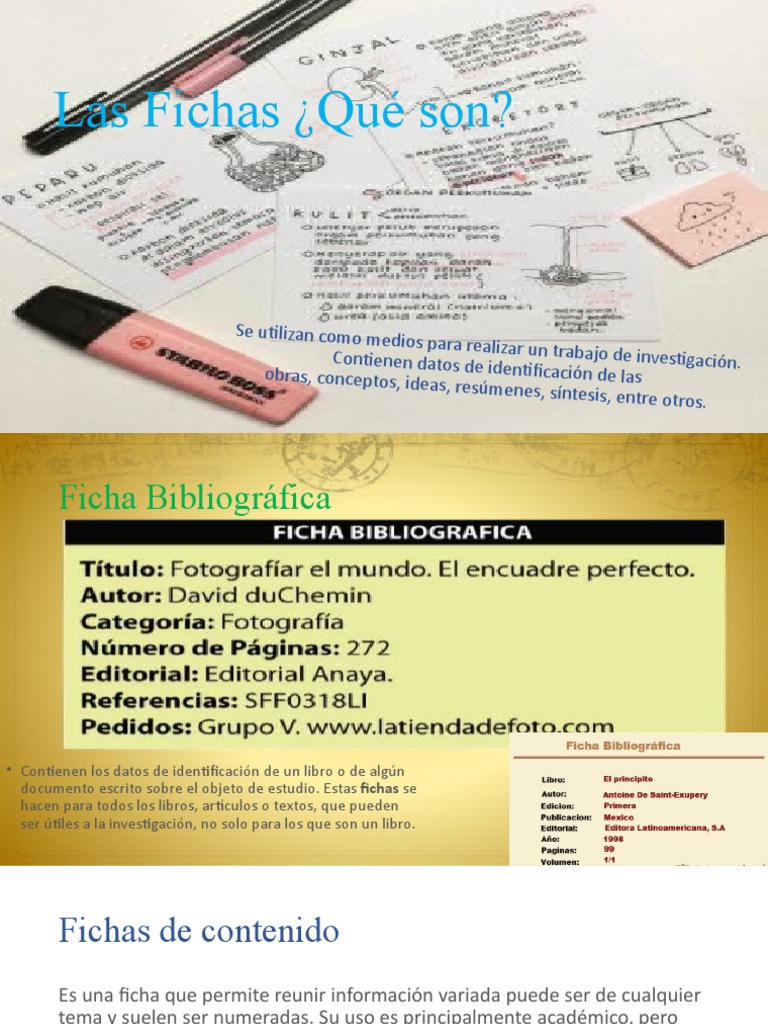 Las Fichas ¿Qué Son? | PDF