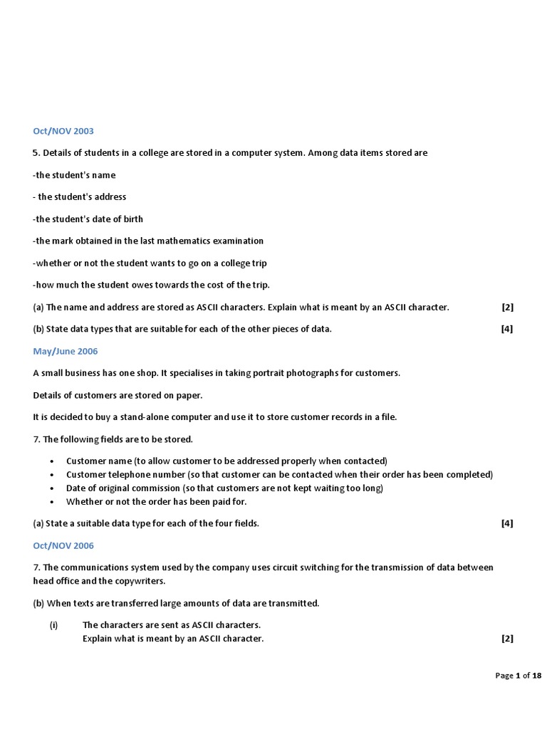Data Types | PDF | Data Type | Array Data Structure
