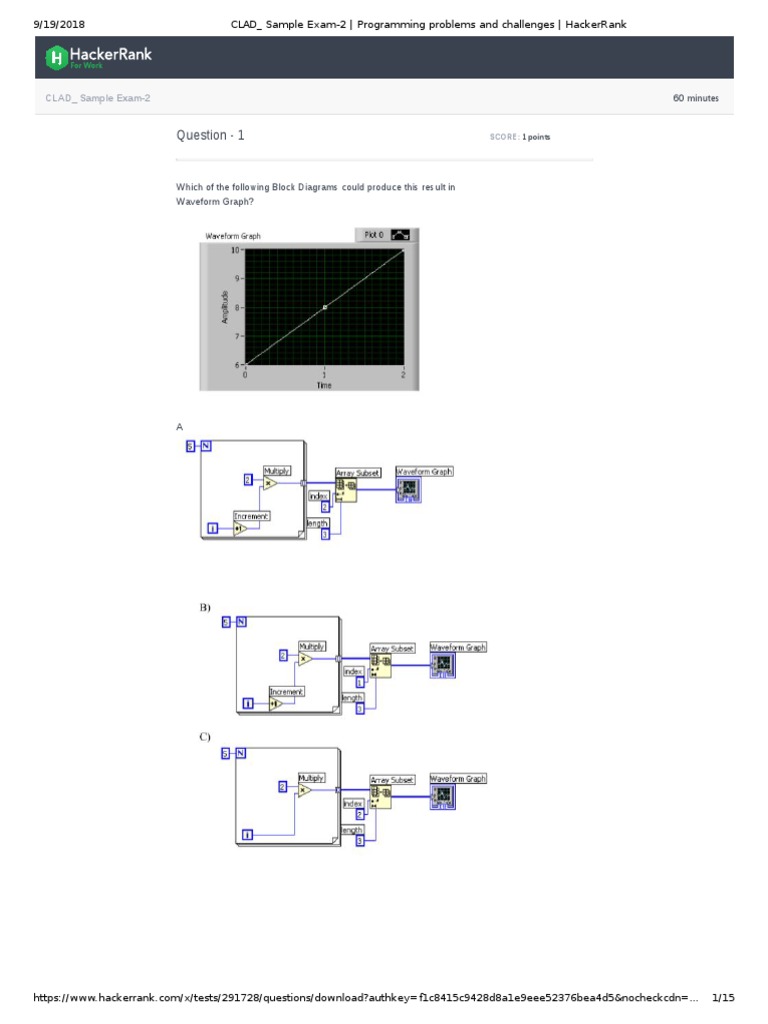 CLAD Sample Exam 2 Questions Guide | PDF | Array Data Structure ...