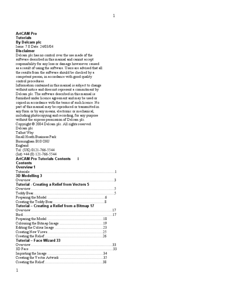 Artcam Pro Tutorials EN ESPANOL | Zip (File Format) | Computing