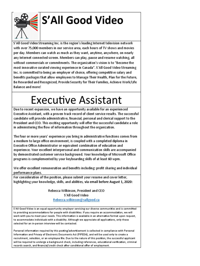 Sall Good Job Advertisement | PDF | Résumé | Background Check