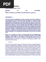 Case Synthesis - Psychological Incapacity | PDF | Annulment | Marriage