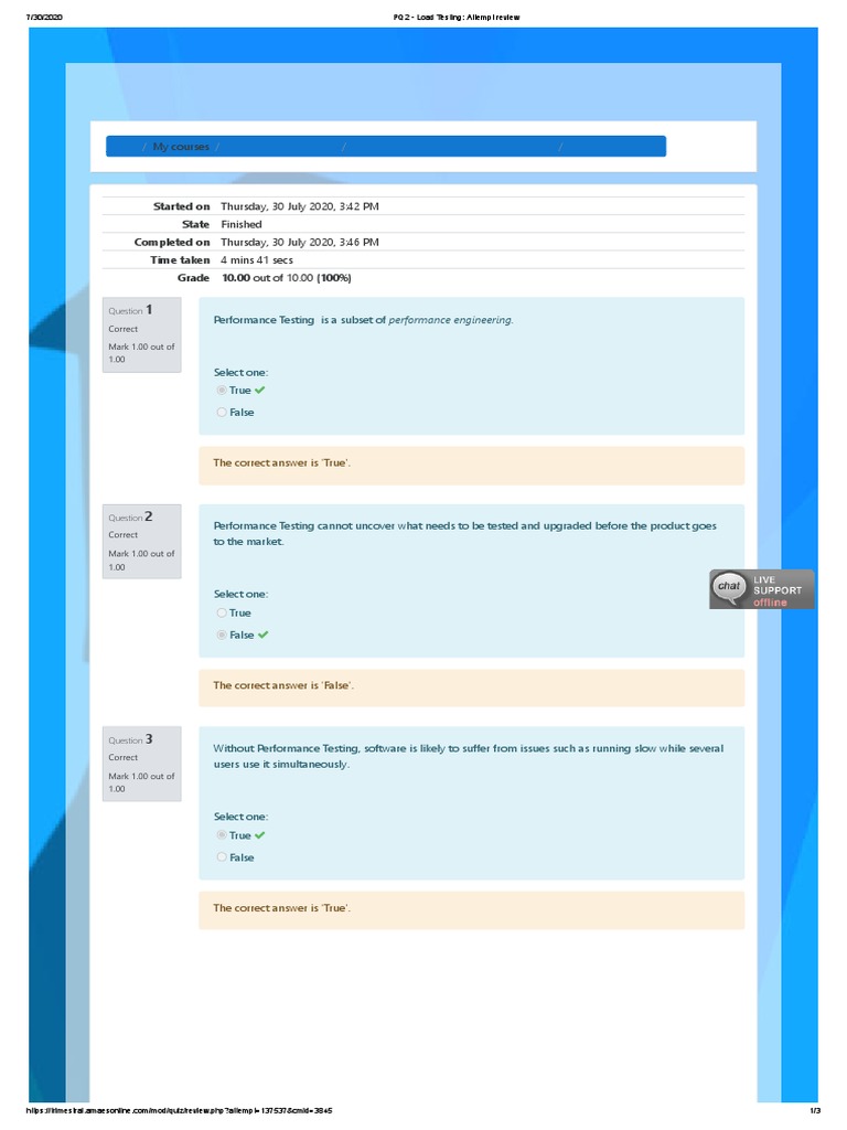 PQ2 - Load Testing | PDF | Software Engineering | Systems Engineering