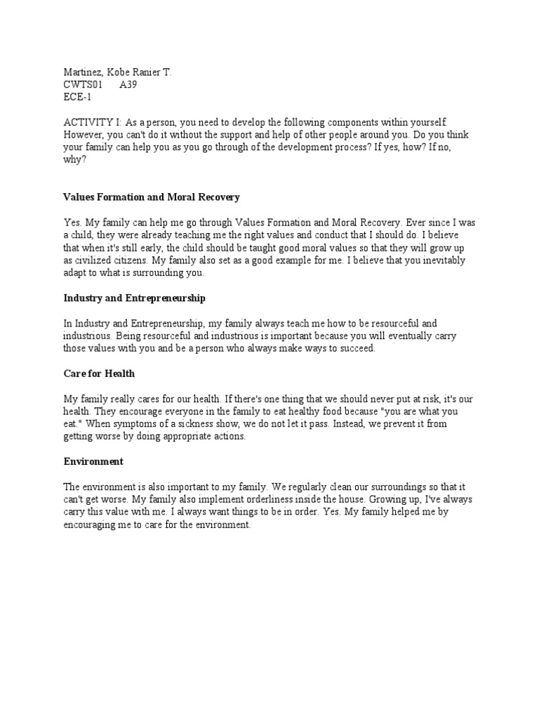 Values Formation and Moral Recovery | PDF