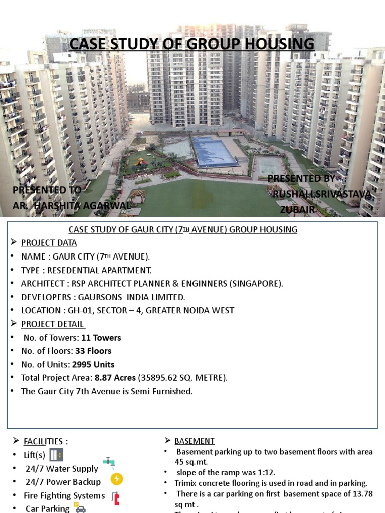 Z CASE STUDY OF GROUP HOUSING | PDF | Elevator | Stairs