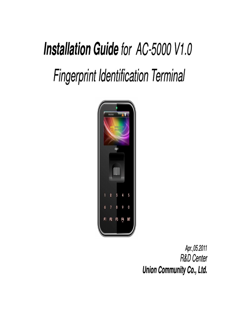 VIRDI AC5000 Installation Guide | PDF | Power Supply | Electricity