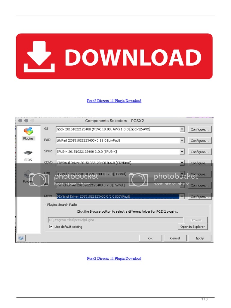 Pcsx2 Directx 11 Plugin Download PDF | PDF | Computing Platforms | Software