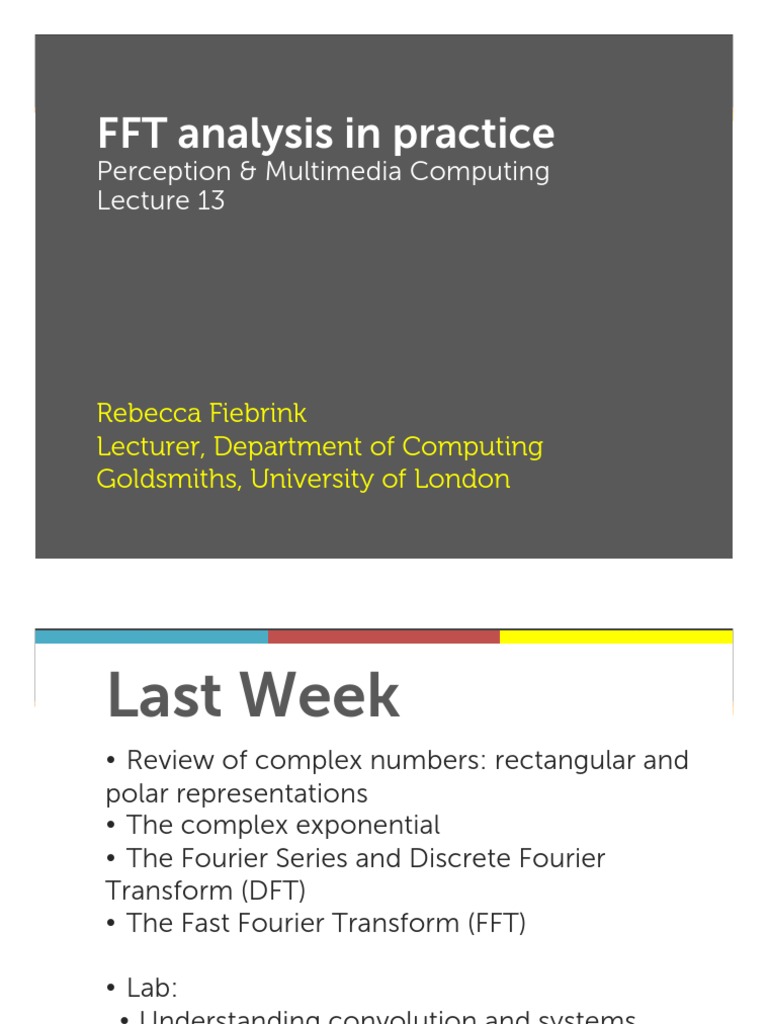 FFT Analysis in Practice | PDF | Discrete Fourier Transform | Fast ...