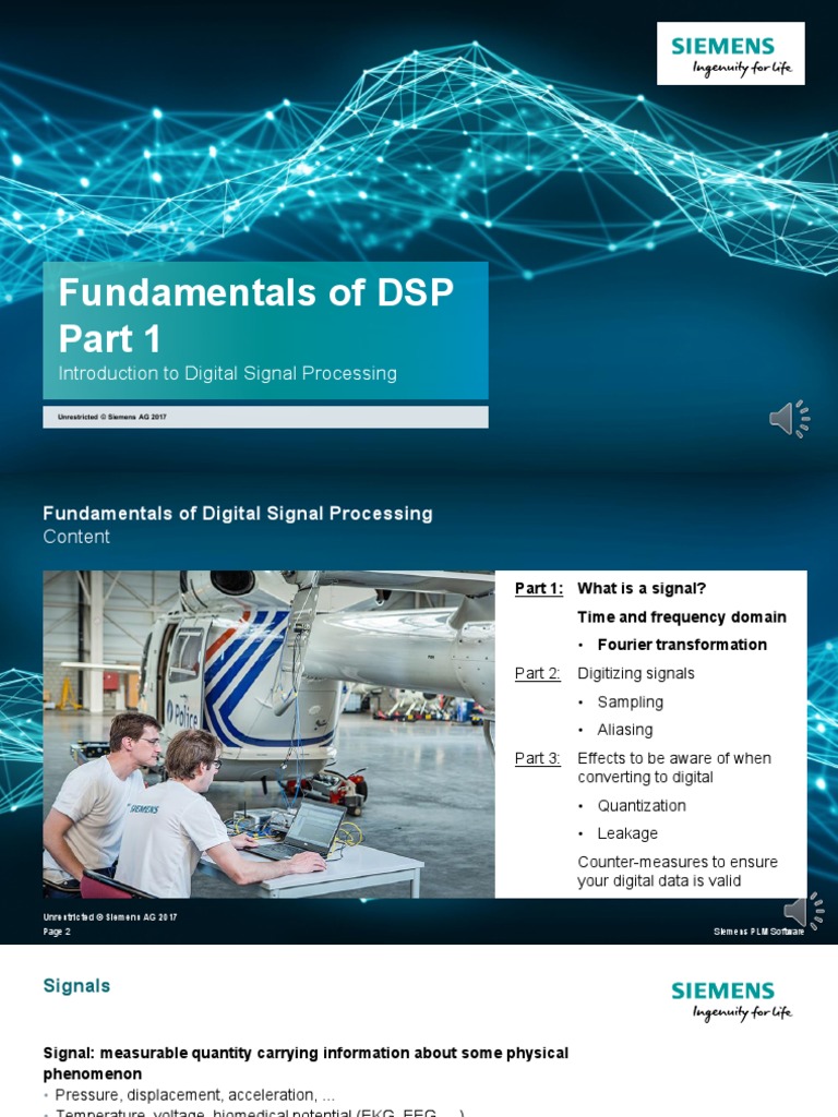 Fundamentals of DSP: Introduction To Digital Signal Processing | PDF ...