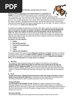 ELEMENTS OF DRAMA and The ONE ACT PLAY | PDF | Play (Theatre) | Tragedy