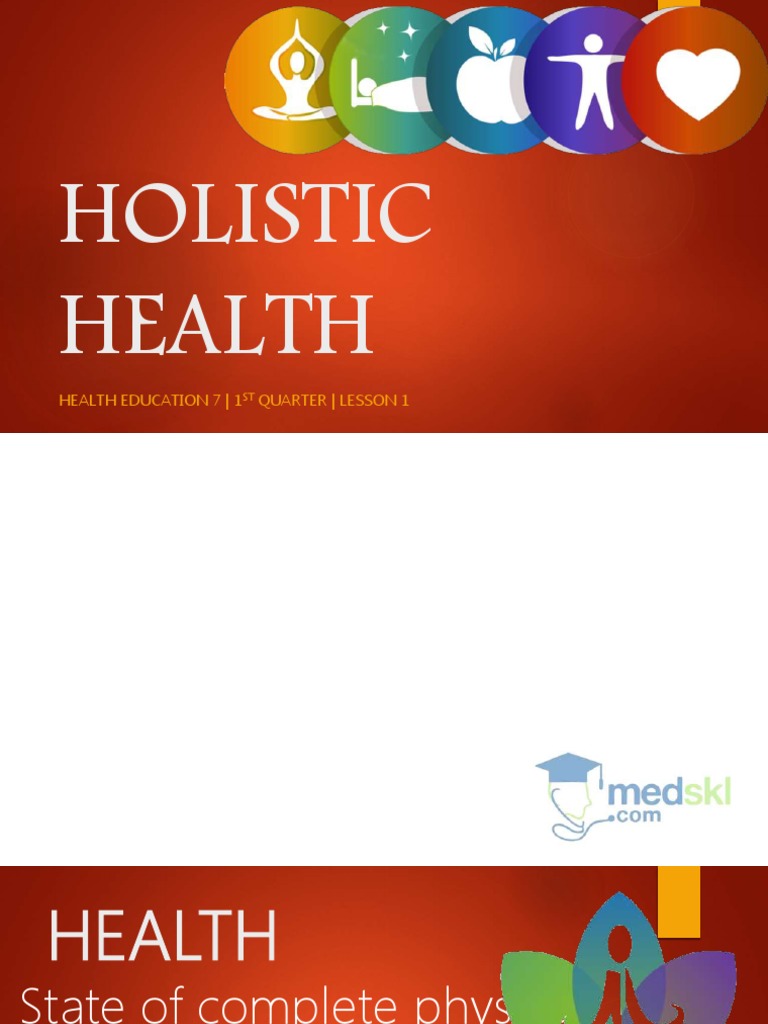 Holistic Health: Health Education 7 - 1 Quarter - Lesson 1 | PDF ...