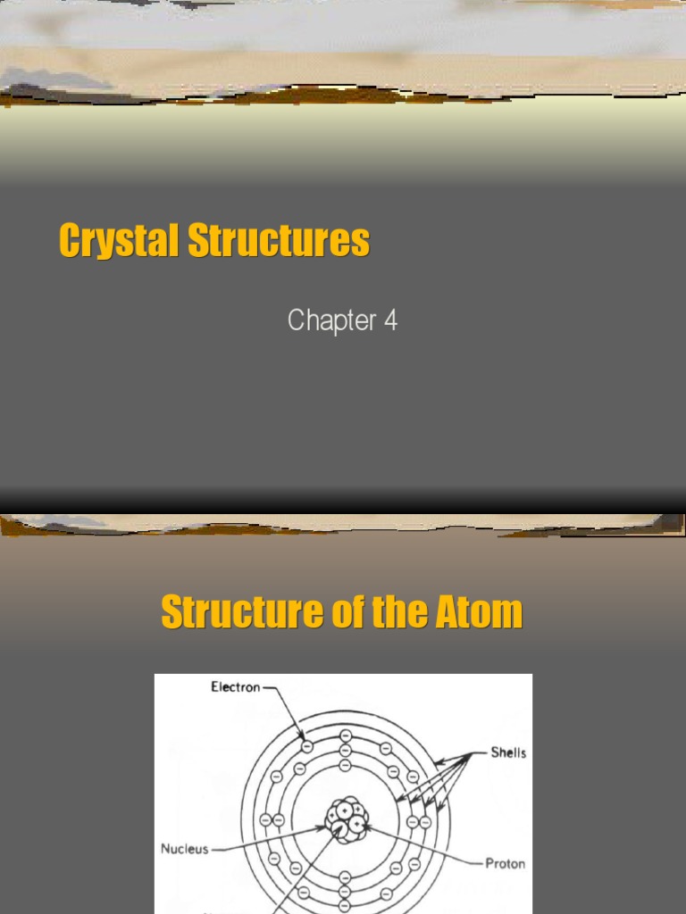 Lecture 5 Chapter 4 Crystal Structure | PDF | Dislocation | Crystal ...