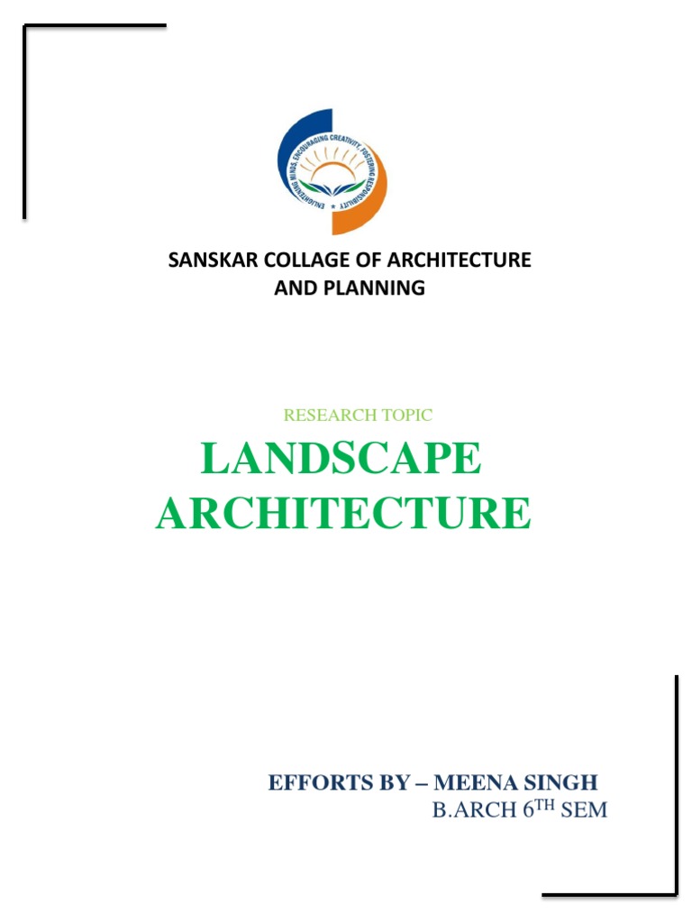 Landscape Architecture PDF | PDF | Composition (Visual Arts) | Trees