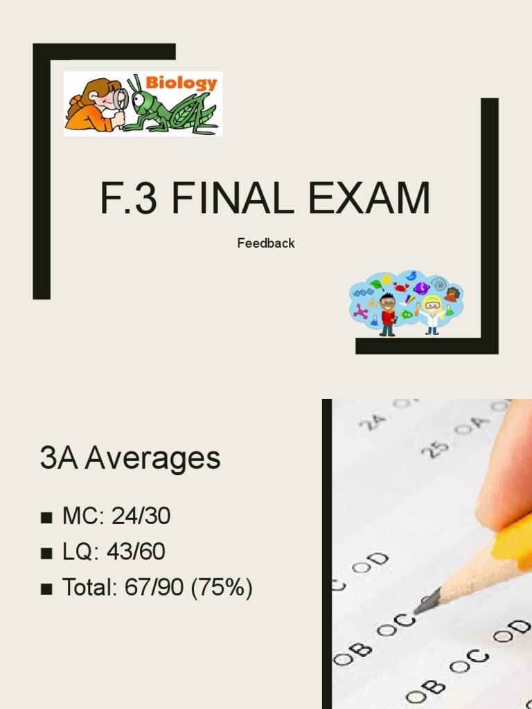Final Exam Feedback and Analysis | PDF | Cell Membrane | Cell (Biology)
