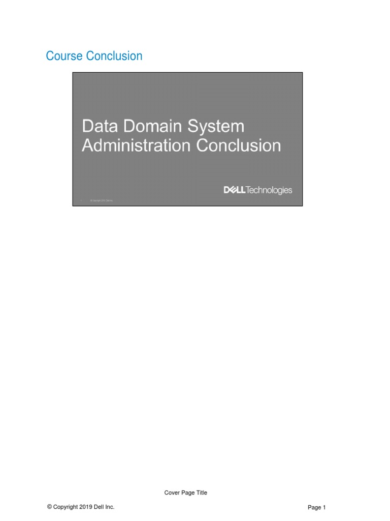 Module+12 - Data Domain System Administration | PDF