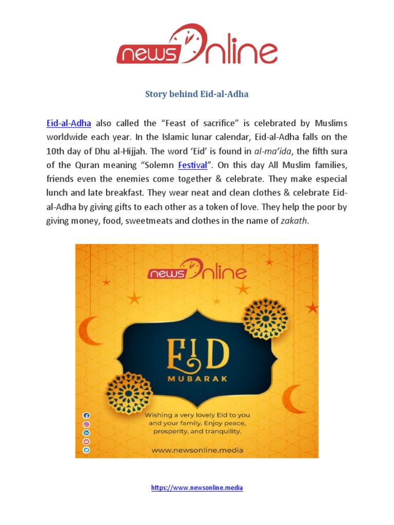 Story Behind Eid-al-Adha | PDF | Abraham | Islamic Belief And Doctrine