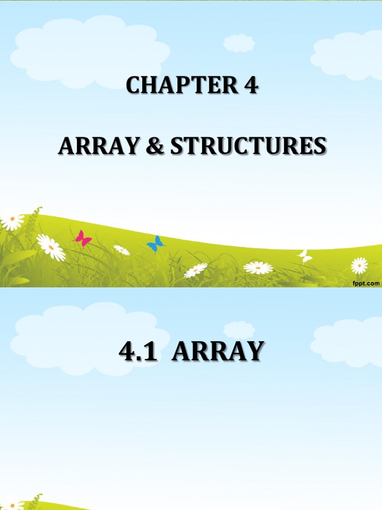 Array Programming Pdf Array Data Structure Computer Programming