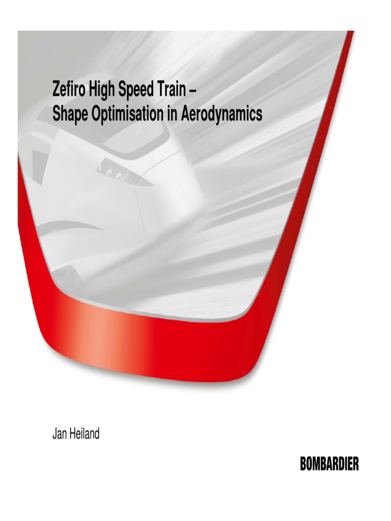 Zefiro High Speed Train - Shape Optimisation in Aerodynamics | PDF ...