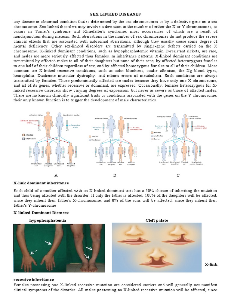 Sex Linked Diseases Pdf