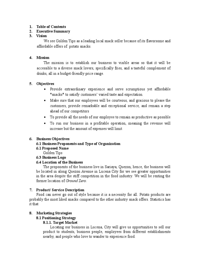 Business Plan | PDF | Marketing | Microeconomics