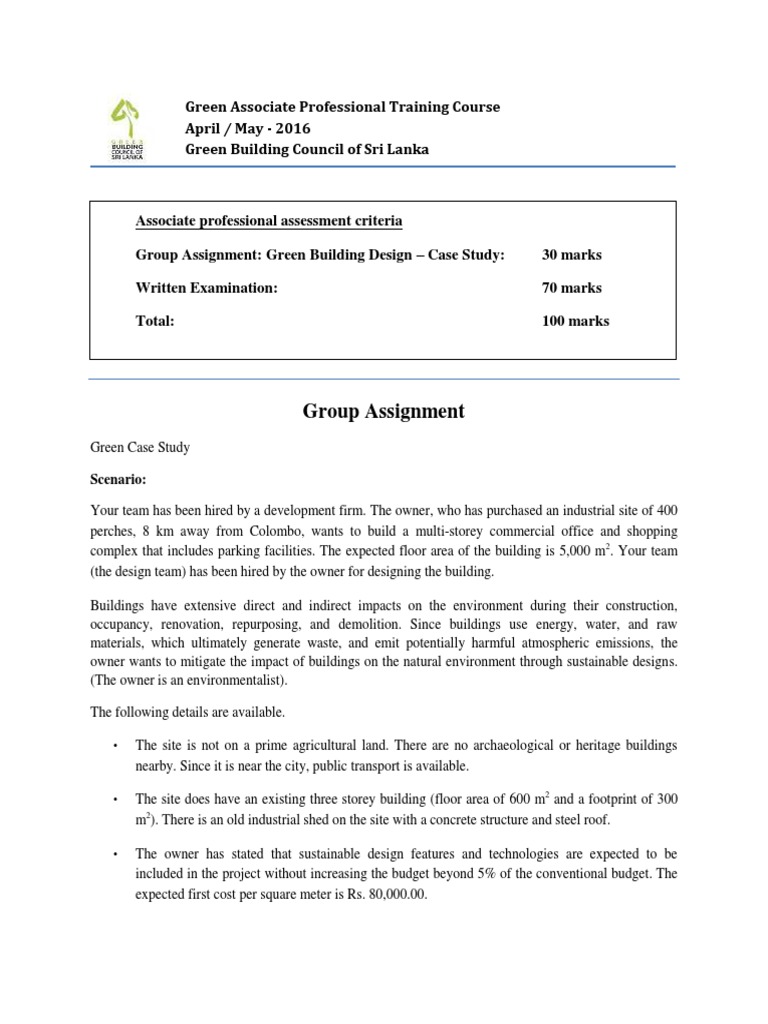 Group Assignment | PDF | Green Building | Sustainable Design