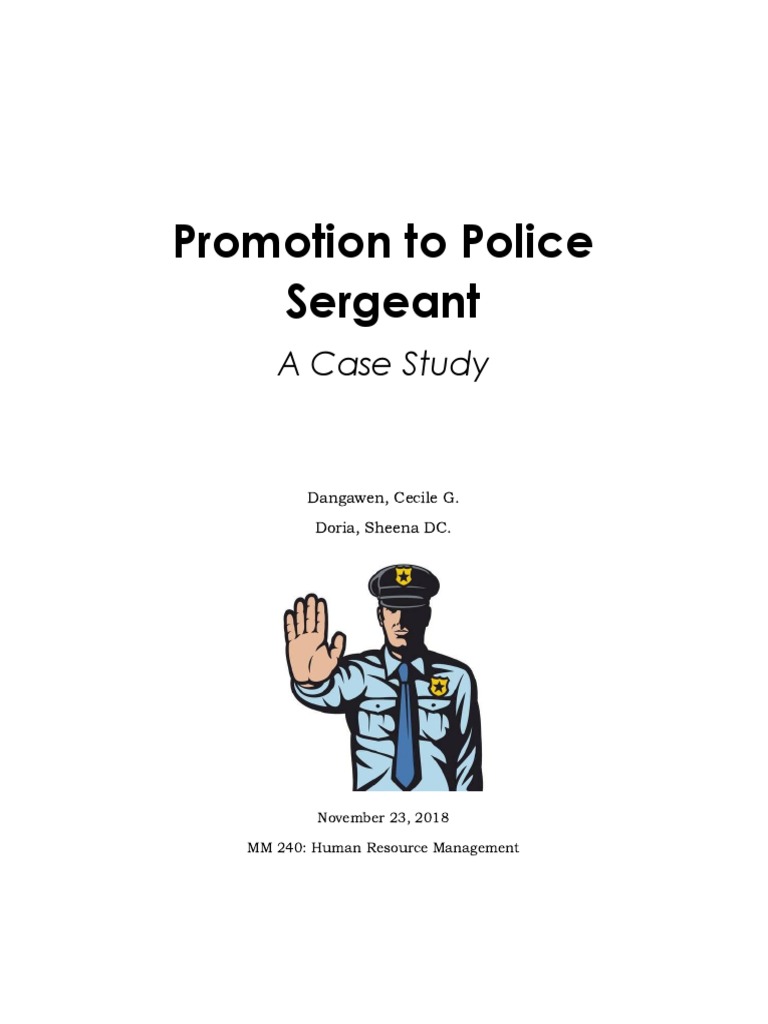 Promotion To Police Sergeant: A Case Study | Download Free PDF | Equal ...