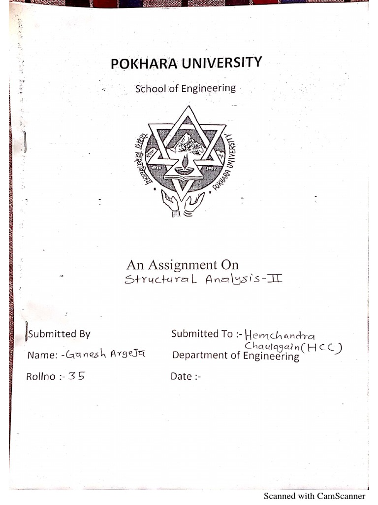 Assignment of Structural Analysis-II | PDF