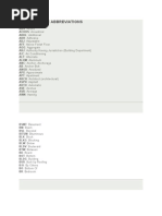 Construction Drawing Abbreviations List | PDF | Building Engineering ...