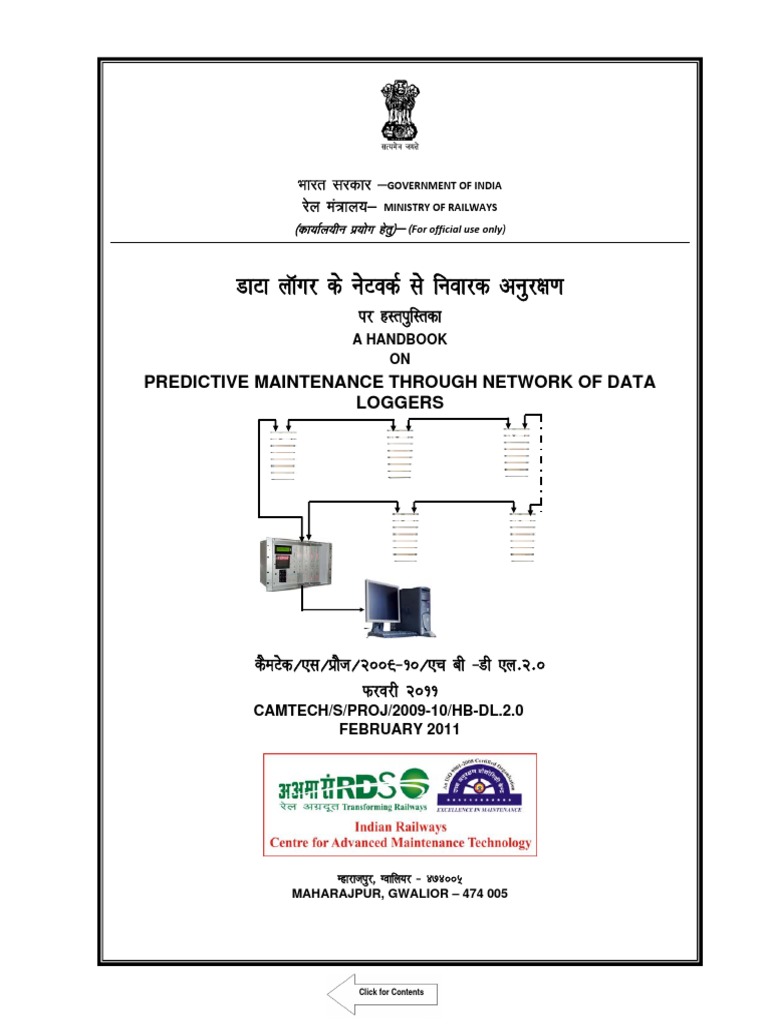 Handbook On Predictive Maintenance Through Network of Data Loggers Ver2 ...