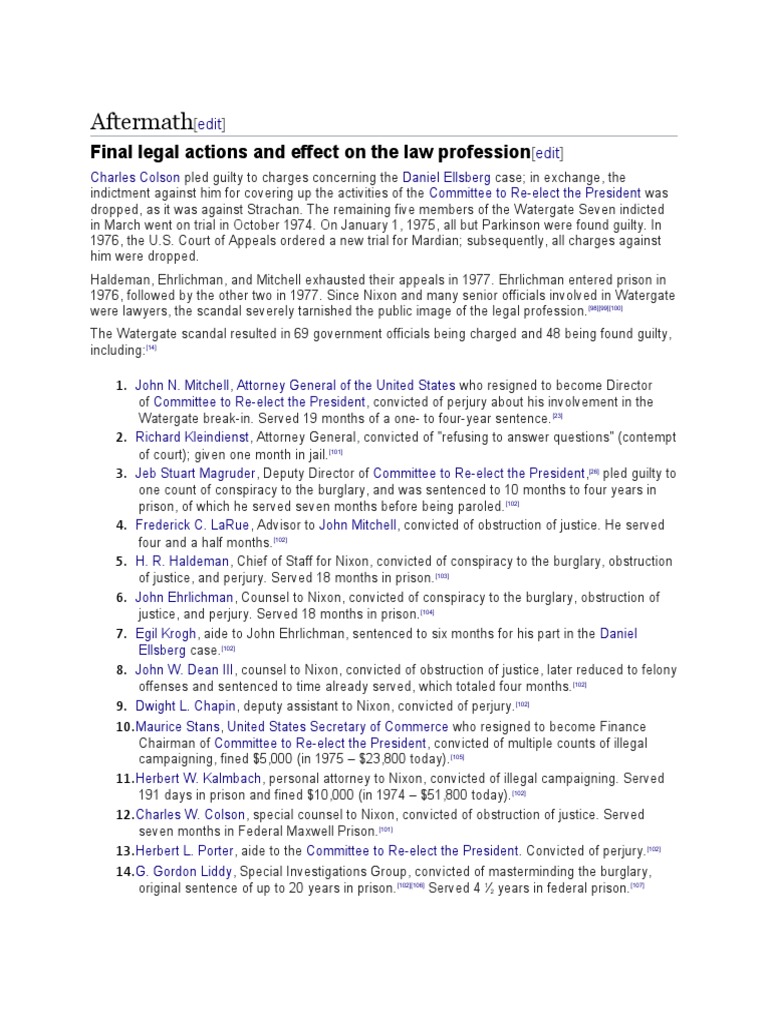 Aftermath of The Resigantiaonffawesfvd | PDF | John Ehrlichman ...
