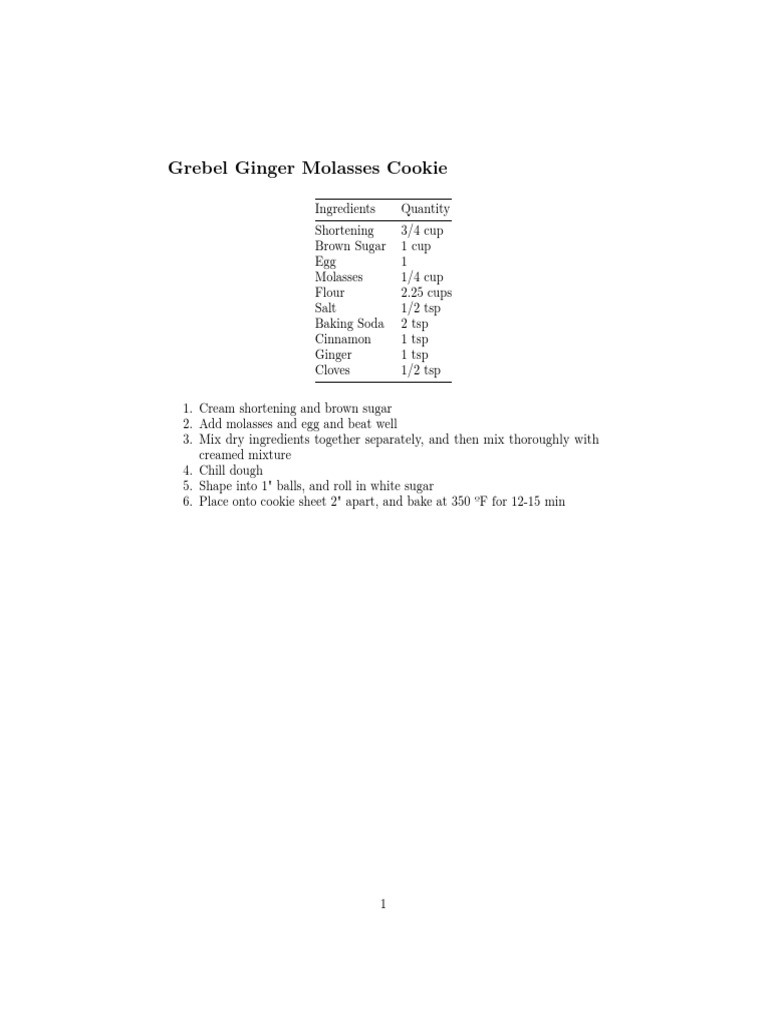 A Sweet Recipe: Grebel Ginger Molasses Cookies Packed with Warming ...