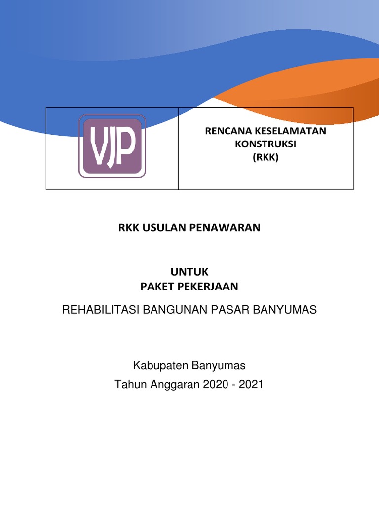 Rencana Keselamatan Kontruksi RKK PDF | PDF