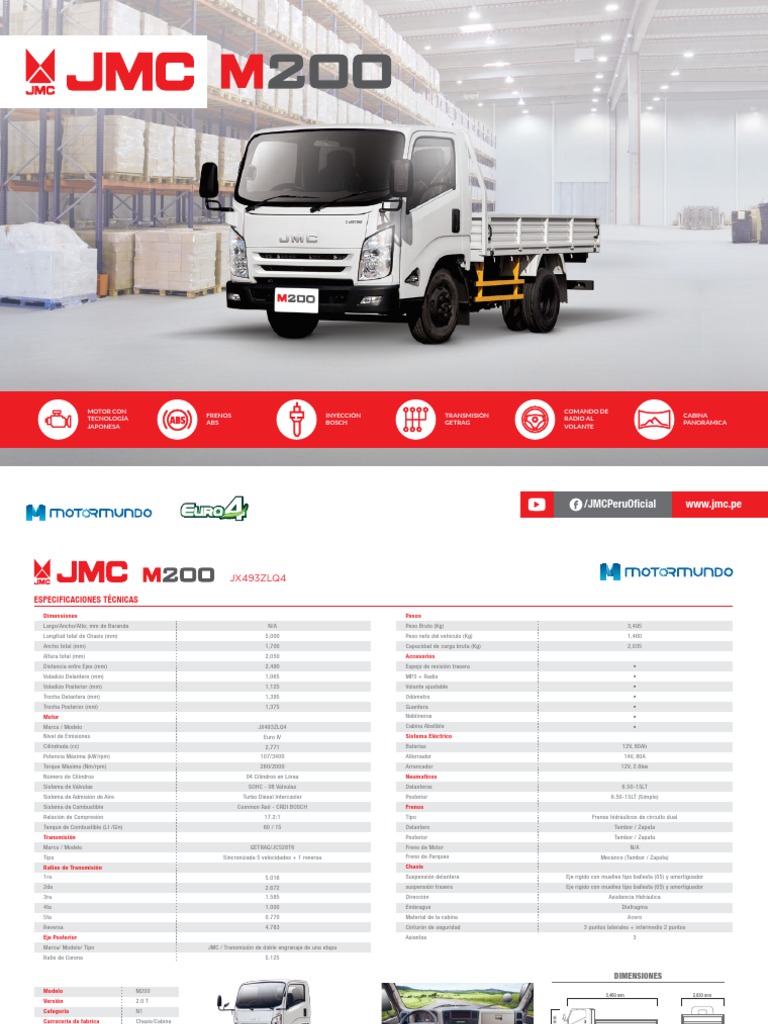 JMC Carryingplus 20-3 PDF | PDF | Eje | Vehículo de motor
