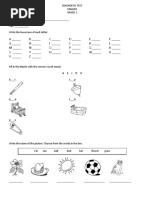 Grade 1 Tests 2 | PDF