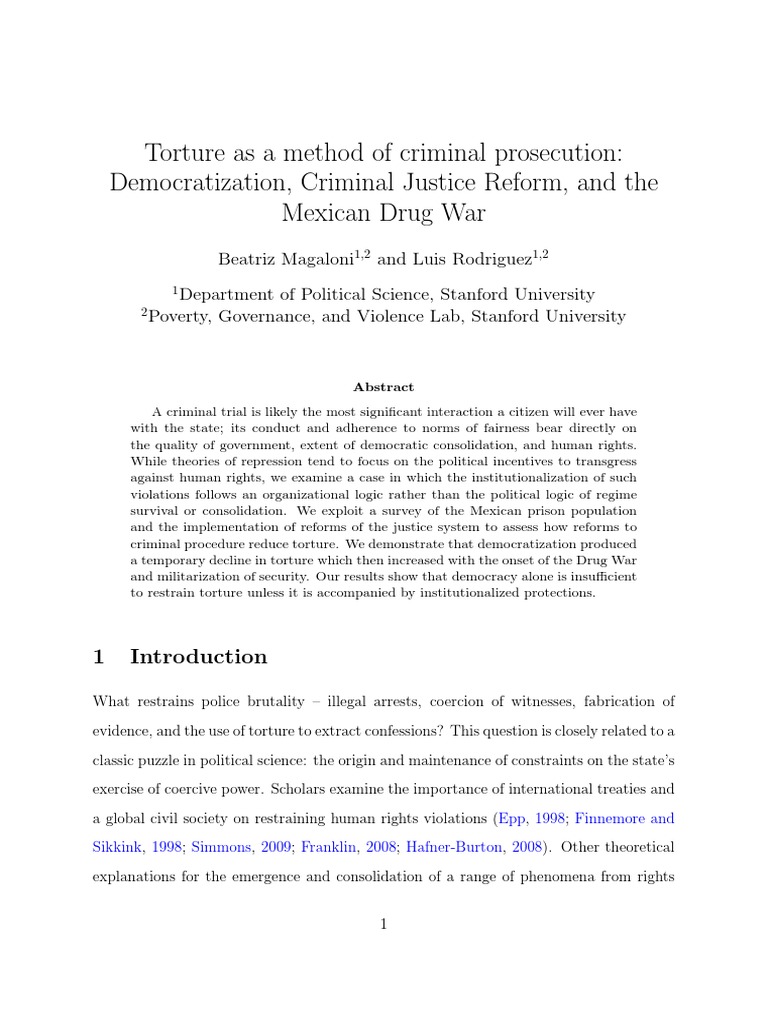 Torture Short Paper 5 1 Pdf Pdf Torture Confession Law