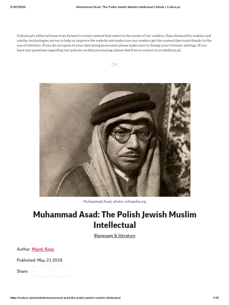 Muhammad Asad - The Polish Jewish Muslim Intellectual - Article ...