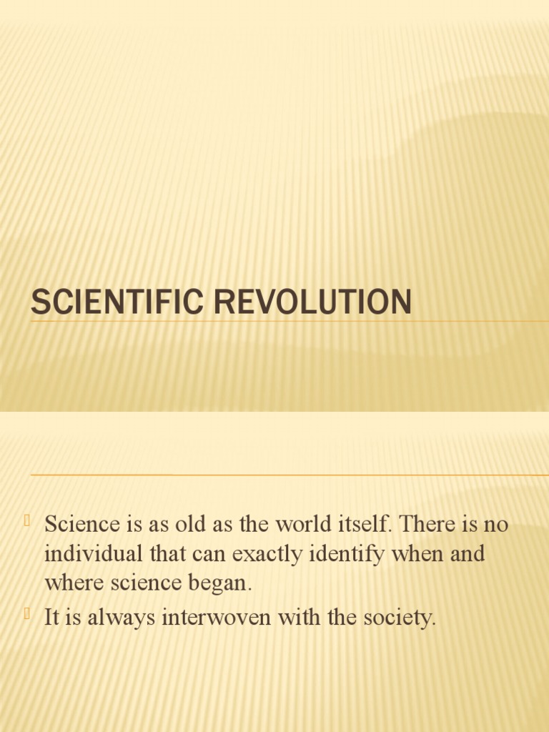 STS - Scientific Revolution | PDF | Scientific Revolution | Scientist