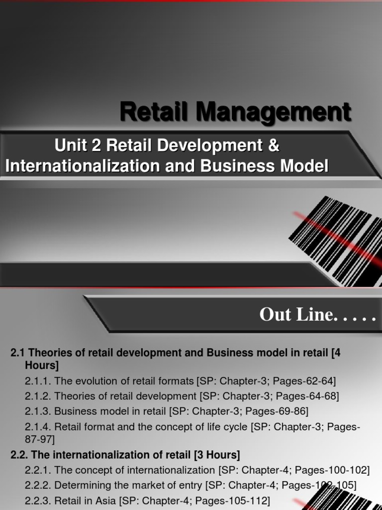 Retail Management Unit2 - Retail Development and Internationlization ...