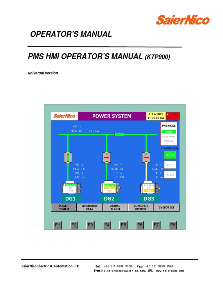 PMS Hmi Operator's Manual Mbi-Gs en | PDF | Computer Engineering | Software