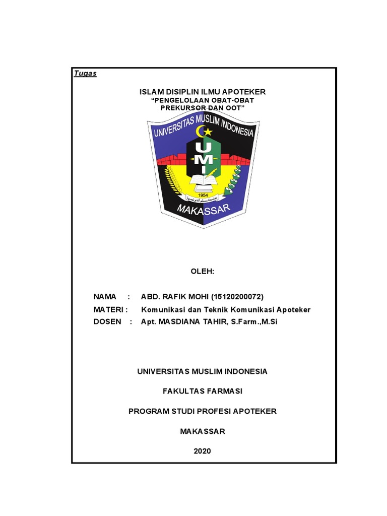 Pengelolaan Obat Prekursor dan OOT | PDF