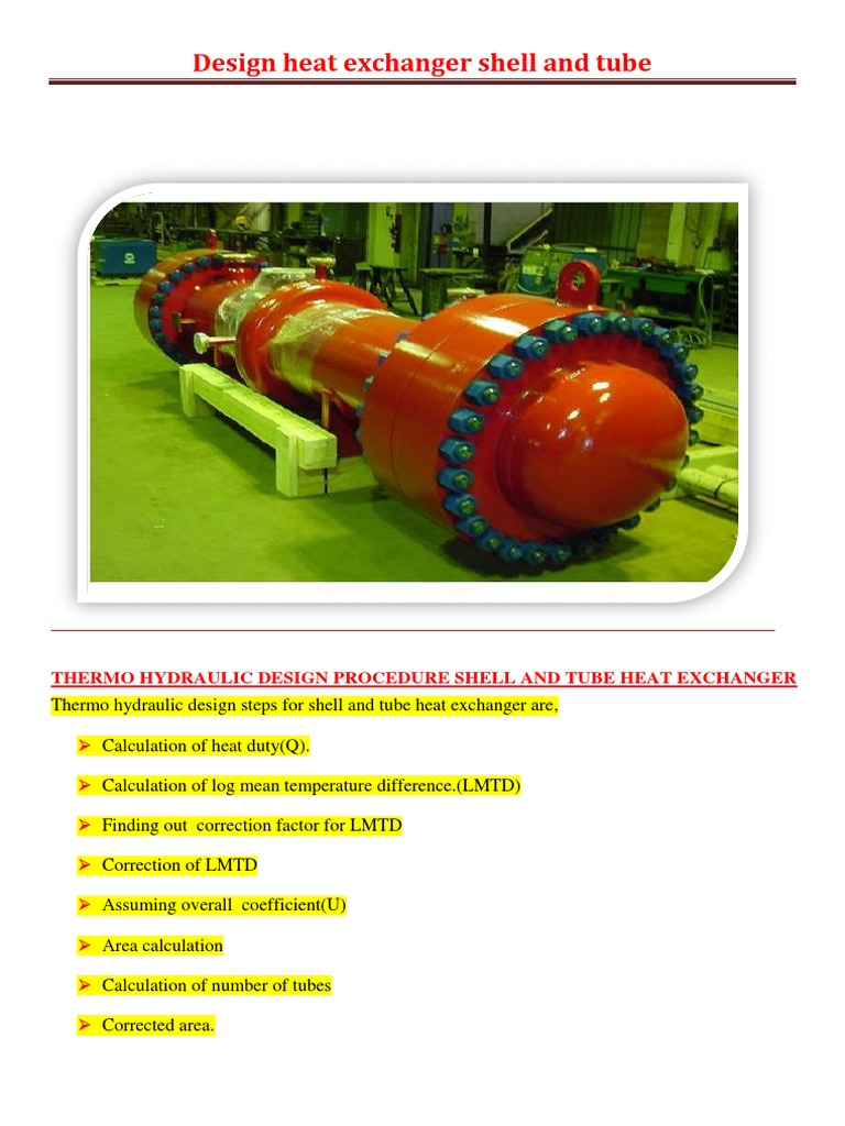 Shell and Tube Heat Exchanger Design Guide | PDF | Heat Exchanger ...
