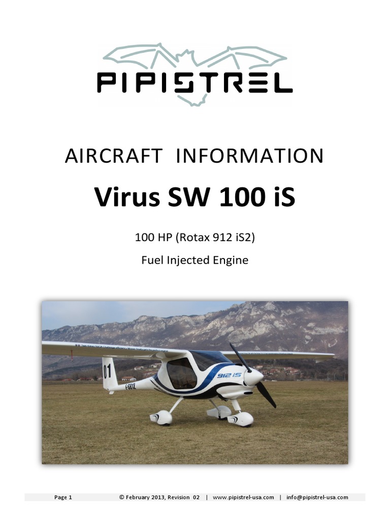 Pipistrel VirusSWiS Information Pack PDF | PDF | Flight Control ...