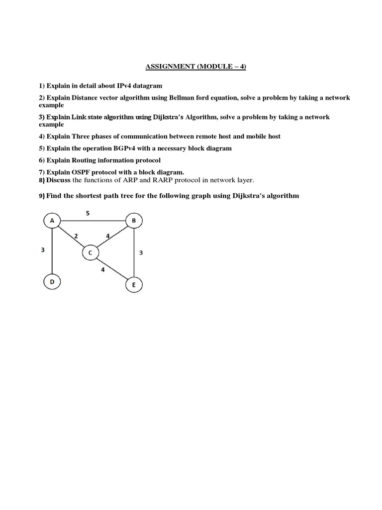 Networking Protocols & Algorithms Guide | PDF | Science & Mathematics ...