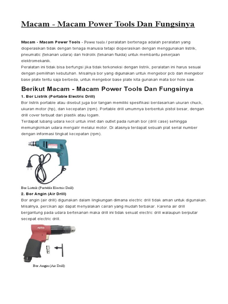 Power Tools | PDF