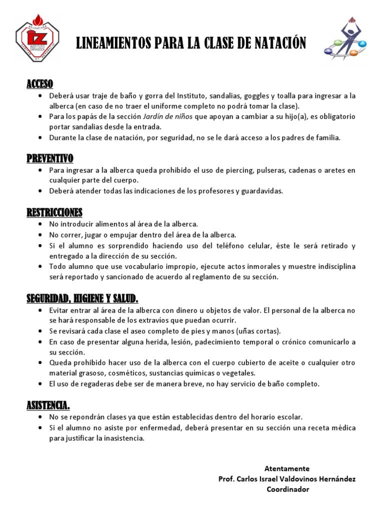Reglamento Natacion | PDF